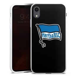 DeinDesign iPhone Xr Handy Silikon H&uuml;lle Case wei&szlig; Handyh&uuml;lle Official Licensed Product Logo Hertha Bsc Silikon Case