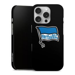 DeinDesign iPhone 16 Pro Handy Premium Case Smartphone Handyh&uuml;lle Schutzh&uuml;lle matt Official Licensed Product Logo Hertha Bsc Premium Case