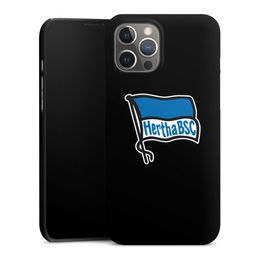 DeinDesign iPhone 12 Pro Max Handy Premium Case Smartphone Handyh&uuml;lle Schutzh&uuml;lle matt Official Licensed Product Logo Hertha Bsc Premium Case