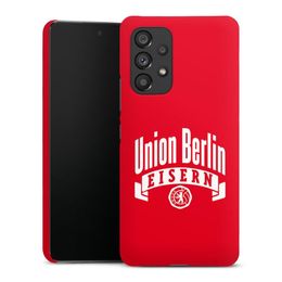 DeinDesign Galaxy A53 5G Handy Premium Case Smartphone Handyh&uuml;lle Schutzh&uuml;lle matt Fcu Official Licensed Product 1. Fc Union Berlin Premium Case