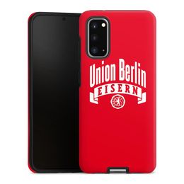 DeinDesign Galaxy S20 Handy Panzer Handyh&uuml;lle robuste Outdoor H&uuml;lle Schutzh&uuml;lle matt Fcu Official Licensed Product 1. Fc Union Berlin Tough Case