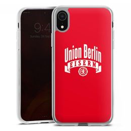 DeinDesign iPhone Xr Handy Silikon H&uuml;lle Case transparent Handyh&uuml;lle Fcu Official Licensed Product 1. Fc Union Berlin Silikon Case
