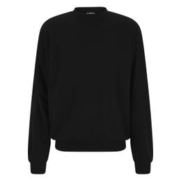 Rundhalspullover Urban Classics "Urban Classics Light Terry Crew", Herren, Gr. M, schwarz, 75% Baumwolle, 25% Polyester, unifarben, normal, Rundhals, Pullover Rundhalspullover