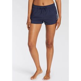 Badeshorts Roxy "Roxy WAVE 2 INCH BS", Damen, Gr. L, N-Gr, blau (mood indigo), Obermaterial: 92% Polyester, 8% Elasthan, Badehosen Badeshorts, bequeme Passform, f&uuml;r sportliche Aktivit&auml;ten am Wasser