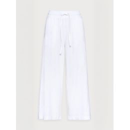 Chinohose soyaconcept "Soya Concept Trouser SC-INA", Damen, Gr. M, Normalgr&ouml;&szlig;en, 1000 wei&szlig;, Obermaterial: 55% Leinen, 45% Viskose, Hosen Chinohose