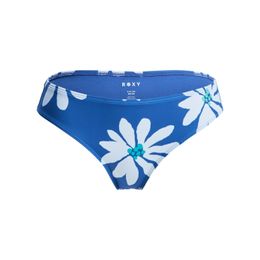 Bikini-Hose Roxy "Printed Essentials Hipster", Damen, Gr. L, US-Gr&ouml;&szlig;en, blau (dutch blau flower soul), Obermaterial: 85% Microfaser, 15% Elasthan;, Badehosen Bikini-Hose
