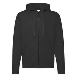 Fruit of the Loom Herren Classic Zipped Hoodie (Schwarz)
