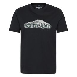 Mountain Warehouse - "Scotland" T-Shirt f&uuml;r Herren, kurz&auml;rmlig (Schwarz)