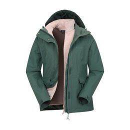 Mountain Warehouse - "Thunderstorm II" Jacke, wasserfest 3 in 1 f&uuml;r Damen (Gr&uuml;n)