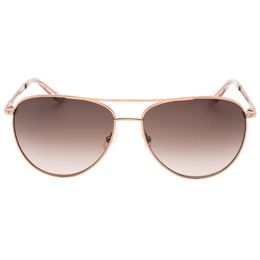 Juicy Couture - Gemustert-Sonnenbrille (Ros&eacute;gold)