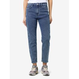 High-waist-Jeans Noisy may "NMMONI HW ST ANK JEANS AZ358MB NOOS", Damen, Gr. 27, L&auml;nge 30, blau (medium blau denim), Denim/Jeans, Obermaterial: 99% Baumwolle, 1% Elasthan, unifarben, slim fit kn&ouml;chellang, Jeans High-Waist-Jeans
