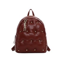 Emily & Noah Rucksack EMILY & NOAH "Rucksack E&N Heaven", Damen, Gr. B/H/T: 29cm x 34cm x 14cm, rot (rot 600), Obermaterial: 60% Polyurethan PU. 40% Polyester PES., Rucks&auml;cke Rucksack