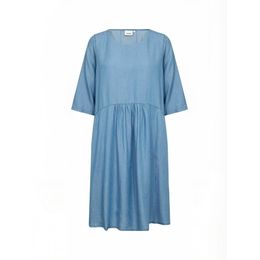 Jerseykleid WASABI CONCEPT "Wasabi Concept Dress WA-FLORA", Damen, Gr. 38, 2250 medium blau, Obermaterial: 100% Lyocell, Kleider Jerseykleid
