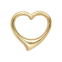 Herzanh&auml;nger Jobo "Anh&auml;nger Schwingherz", gelb (gelbgold 585), Schmuckanh&auml;nger, Damen, Gelbgold 585, 585 Gold