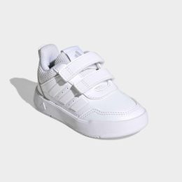 Sneaker adidas Sportswear "TENSAUR SPORT 3.0 KIDS", M&auml;dchen, Gr. 21, cloud wei&szlig;, ftwr wei&szlig;, grau one, Synthetik, Textil, Schuhe Sneaker, f&uuml;r Kinder, mit Klettverschluss