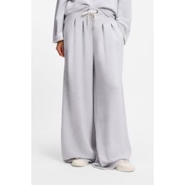 Jogginghose BOSS Orange "Elenyx Premium Damenmode", Damen, Gr. L (40), N-Gr, open grau 061, Sweatware, Obermaterial: 85% Baumwolle, 13% Polyamid, 2% Elasthan, unifarben, relaxed fit lang, Hosen Jogginghose, Loose Fit, Baumwoll-Mix