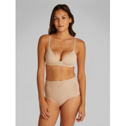 Schalen-BH "WIRE FREE T SHIRT BRA", Damen, Gr. 70, Cup B, beige (cedar), Obermaterial: 79% Polyamid, 21% Elasthan, Calvin Klein Underwear, unifarben, Basic, k&ouml;rpernah, BHs Schalen-BH, mit Logoschriftz&uuml;gen