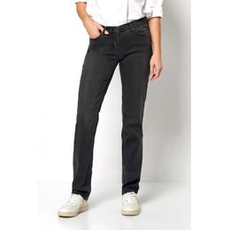 Straight-Jeans Toni "Perfect Shape Straight", Damen, Gr. 46, N-Gr, schwarz (anthracit used), Denim/Jeans, Obermaterial: 44% Lyocell, 30% Baumwolle, 23% Polyester, 3% Elasthan, straight fit, Jeans Straight-Jeans