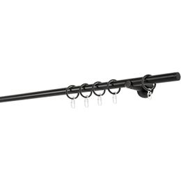 Gardinenstange mydeco "20mm Match Wandtr&auml;ger 6,5 cm", schwarz, L:100cm, Gardinenstangen