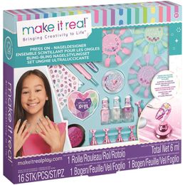 Kreativset Make It Real "Press-on Nageldesigner", bunt, Kreativsets, Kinder