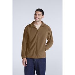 Mountain Warehouse - "Stockholm" Fleecejacke Durchgehender Rei&szlig;verschluss f&uuml;r Herren (Senf)