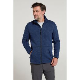 Mountain Warehouse - "Idris III" Fleecejacke Durchgehender Rei&szlig;verschluss f&uuml;r Herren (Marineblau)
