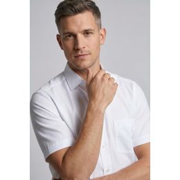 Kurzarmhemd MARVELIS, Herren, Gr. 41, N-Gr, wei&szlig;, Web, Obermaterial: 100% Baumwolle, unifarben, comfort fit normal, Hemden, Businesshemd, New-Kentkragen, comfort fit