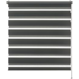 Sch&ouml;ner Wohnen Kollektion Doppelrollo "Tilda", grau, B:75cm H:150cm, Polyester, SCH&Ouml;NER WOHNEN-KOLLEKTION, Rollos, geklemmt, silberne oder wei&szlig;e Rollo-Technik