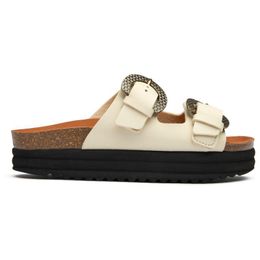 V.gan Vegane Pflaumenfu&szlig;bett Reptilien Sandalen