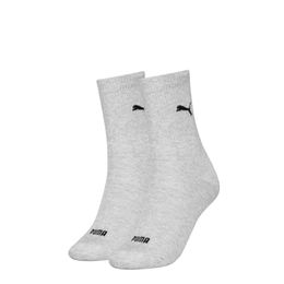 Socken Puma "Puma WOMEN SOCK", Damen, Gr. 39-42, grau melange, Baumwollmischung, normal, Socken Socken, mit atmungsaktivem Mesh zur Bel&uuml;ftung, um k&uuml;hl und trocken zu bleiben