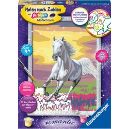 Malen nach Zahlen Ravensburger "Galoppierender Schimmel", bunt, Malvorlagen, KinderB:18cm H:24cm, Made in Europe, B:18cm H:24cm