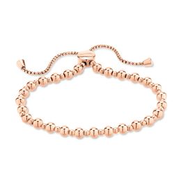 Armband Tamaris "Schmuck Geschenk Edelstahl Armkette New Beads", rosa (ros&eacute;goldfarben), Armb&auml;nder, Damen, 27cm, Edelstahl, Armband