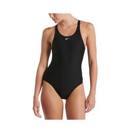 Badeanzug Nike "FASTBACK ONE PIECE SMU", Damen, Gr. 38, N-Gr, schwarz, Jersey, Obermaterial: 82% Nylon, 18% Elasthan, Badeanz&uuml;ge Badeanzug, breite nahtlose V-R&uuml;ckentr&auml;ger, vollst&auml;ndige Poabdeckung