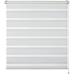 Sch&ouml;ner Wohnen Kollektion Doppelrollo "Tilda", wei&szlig;, B:80cm H:210cm, Polyester, SCH&Ouml;NER WOHNEN-KOLLEKTION, Rollos, geklemmt, silberne oder wei&szlig;e Rollo-Technik