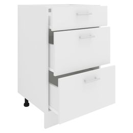 Unterschrank Vcm "K&uuml;chenschrank B 50 cm Unterschrank Schublade Esilo", wei&szlig;, B:50cm T:46cm, Obermaterial: 100% Holz Wood., Schr&auml;nke, Unterschrank