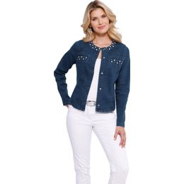 Damen Jeansjacke blue-stone-washed, Gr&ouml;&szlig;e 38
