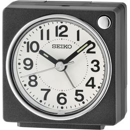 Quarzwecker Seiko "QHE196K", schwarz, Wecker, Quarzwecker, Reisewecker,Schlafzimmer, Piepalarm,durchlaufende Sekunde