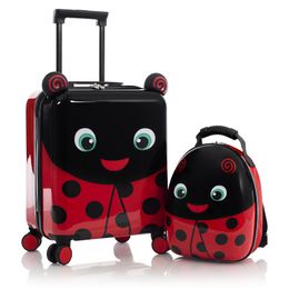 Kofferset Heys "Super Tots, 46 cm, Marienk&auml;fer", Kinder, rot, Polycarbonat, mehrfarbig, Koffer-Sets, Heys Kindertrolley Kinder Reisegep&auml;ck