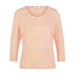 Peter Hahn - Rundhals-Shirt mit 3/4-Arm, orange, Gr. 48 / XL
