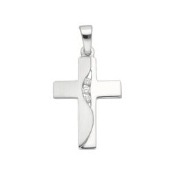 Adelia&acute;s Kreuzanh&auml;nger ADELIA&acute;S "Damen & Herren 925 Silber Kreuz Anh&auml;nger mit Zirkonia", silber, Schmuckanh&auml;nger, Damen, Silber 925 (Sterlingsilber), mit Zirkonia f&uuml;r Damen & Herren