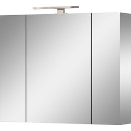Spiegelschrank Germania, wei&szlig;, neutral, B:80cm H:71cm T:23cm, Schr&auml;nke, Spiegelschrank