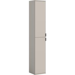 Garderobenschrank Home Affaire "TRONDHEIM, H&ouml;he 193 cm, 2 T&uuml;ren, 6 F&auml;cher, 4 Einlegeb&ouml;den", kaschmir, B:30cm H:193cm T:34cm, Holzwerkstoff, Schr&auml;nke, Garderobenschrank, Schrank, Hochschramk, Mehrzweckschrank, Universalschrank, Flur, Diele