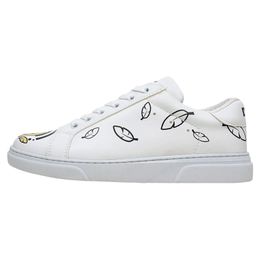 Sneaker DOGO "Ace Low-Top Sneaker Feeling-Happy Damen Sneaker", Damen, Gr. 39, Normalschaft, wei&szlig;, Lederimitat, Schuhe Sneaker, Handgefertigt