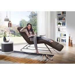 Relaxliege W.Schillig "daily dreams bequem und elegant, B/T 75/170cm", braun (mocca s37), B:75cm H:91cm T:170cm, Longlife Xtra-Leder Z59: Glattleder mit modischer Pr&auml;gung. Hautst&auml;rke 0, 9 - 1, 1 mm;Longlife Xtra-Leder Z69: Das feinnarbige, gedeckte Softleder Z69 besticht durch seine au&szlig;ergew&ouml;hnliche Weichheit im trendigen &raquo;Vintage-Look&laquo;, Hautst&auml;rke 0, 9 - 1, 1 mm;Stoff S37 (100% Polyester), Sofas,