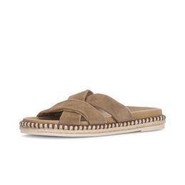 Pantolette Gabor "Pantolette", Damen, Gr. 43, braun, Schuhe Pantolette