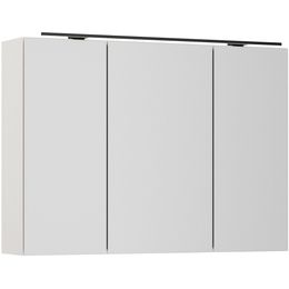 Spiegelschrank Nobilia "Prina", wei&szlig;, B:100cm H:72cm T:72cm, Schr&auml;nke, Spiegelschrank
