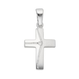 Adelia&acute;s Kreuzanh&auml;nger ADELIA&acute;S "Damen & Herren 925 Silber Kreuz Anh&auml;nger mit Zirkonia", silber, Schmuckanh&auml;nger, Damen, Silber 925 (Sterlingsilber), mit Zirkonia f&uuml;r Damen & Herren