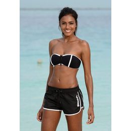 Bench. Set: Badeshorts 'Athletic' schwarz Gr. 44 f&uuml;r Damen