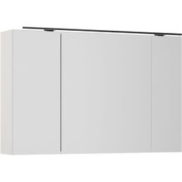 Spiegelschrank Nobilia "Prina", wei&szlig;, B:120cm H:72cm T:72cm, Schr&auml;nke, Spiegelschrank, in Breiten 60, 80, 100 und 120 cm