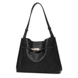 Schultertasche "Milano", Damen, Gr. B/H/T: 36cm x 28cm x 12cm onesize, schwarz, Collezione Alessandro, Taschen Schultertasche, aus softem Leder, Made in Italy